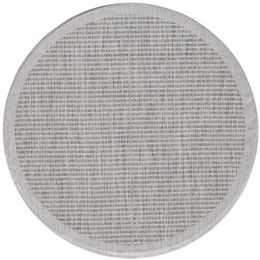 KADIMA DESIGN TEPPICH Outdoor DAFNE in Grau, einfarbig, &Oslash; 160 cm
