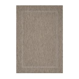 KADIMA DESIGN TEPPICH Outdoor ALSTER in Braun, einfarbig, 80 x 250 cm