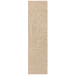 KADIMA DESIGN WOLLTEPPICH LEVEN, floral, Beige, 60 x 230 cm