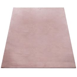 KADIMA DESIGN HOCHFLORTEPPICH, einfarbig, Rosa, 140 x 200 cm