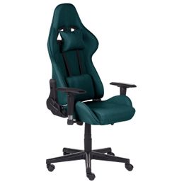 Beliani GAMINGSTUHL Polyester Gr&uuml;n Warrior