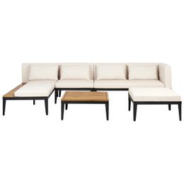 Beliani LOUNGE-SET 4-Sitzer Beige Bracciano