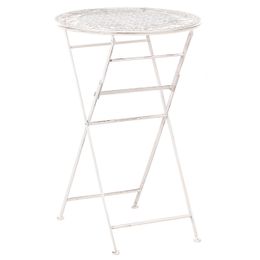 Beliani GARTEN-BARTISCH 60 cm Beige Trieste