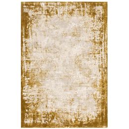 KADIMA DESIGN TEPPICH TIBER-Rieti, abstrakt, Senfgelb, 160 x 230 cm