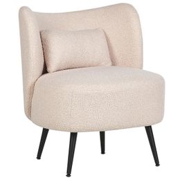 Beliani SESSEL BOUCLE Beige Otsby