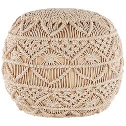Beliani POUF Beige 40/40/40 cm Kayseri