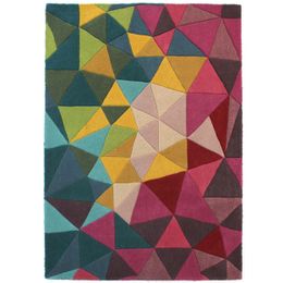 KADIMA DESIGN WOLLTEPPICH DERWENT, geometrisch, Bunt, 120 x 170 cm