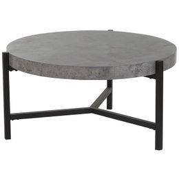 Beliani COUCHTISCH grau/Betonoptik 70 cm Bonita