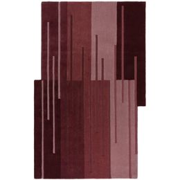KADIMA DESIGN WOLLTEPPICH HALLEIN, abstrakt, Rot, 150 x 240 cm