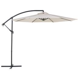 Beliani AMPELSCHIRM helles beige 300 cm Ravenna