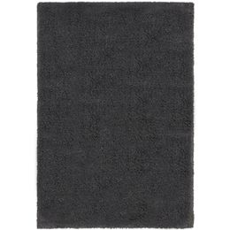 KADIMA DESIGN TEPPICH LYNE, einfarbig, Anthrazit, 160 x 230 cm