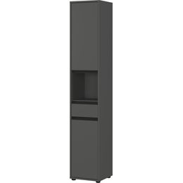 KADIMA DESIGN HOCHSCHRANK HAMBURG Soft-Close Modern 33x181x34 cm Graphit