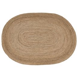 Beliani KURZFLOR-TEPPICH Beige 160/230 cm Demirci