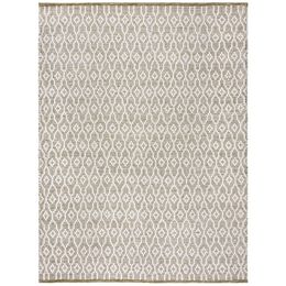 KADIMA DESIGN WOLLTEPPICH handgewebt ROTHER, mit Diamant Muster, Hellgr&uuml;n, 120 x 170 cm