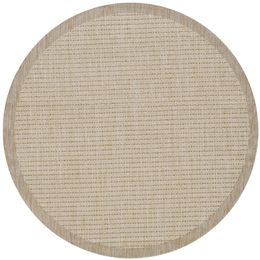 KADIMA DESIGN TEPPICH Outdoor DAFNE in Beige, einfarbig, &Oslash; 200 cm