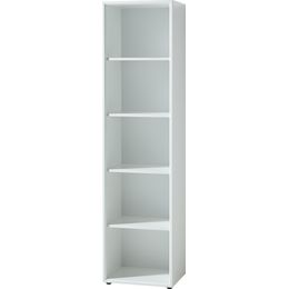 KADIMA DESIGN AKTENREGAL hoch schmal MUENCHEN 50x37x196 cm | 5 Ordnerh&ouml;hen | Wei&szlig;