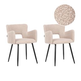 Beliani ESSZIMMERSTUHL Beige Sanilac