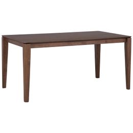 Beliani ESSTISCH 160/90/75 cm Dunkelbraun Rechteckig Lottie