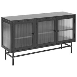 Beliani SIDEBOARD Schwarz Devon