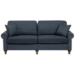 Beliani 3-SITZER-SOFA Polyester Grau Otra