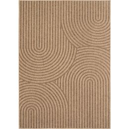 KADIMA DESIGN TEPPICH Outdoor ARLBERG in Beige, in Jute-Optik, 80 x 250 cm