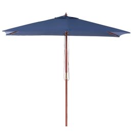 Beliani SONNENSCHIRM marineblau 195/144/244 cm Flamenco