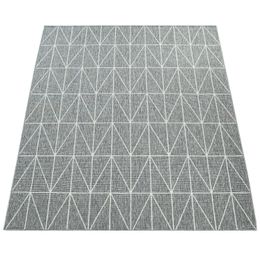 KADIMA DESIGN OUTDOORTEPPICH, geometrisch, Grau, 120 x 170 cm