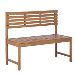 Beliani GARTENBANK Akazienholz hellbraun 110 cm Treia