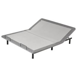Beliani LATTENROST elektrisch verstellbar BRUNOY 180/200 cm Grau