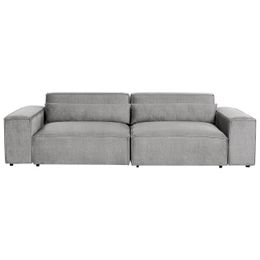Beliani 2-SITZER-SOFA grau Hellnar