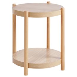 Beliani BEISTELLTISCH Heller Holzfarbton Connell