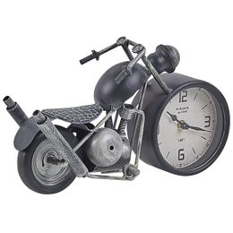 Beliani TISCHUHR Schwarz/Wei&szlig;/Silber Berno