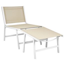 Beliani GARTENSTUHL Beige Marceddi