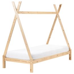 Beliani KINDERBETT 90x200 cm Heller Holzfarbton Devay