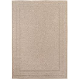 KADIMA DESIGN TEPPICH Outdoor VENTOUX in Beige, mit Bord&uuml;re, 240 x 340 cm