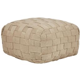 Beliani POUF Beige Bodla