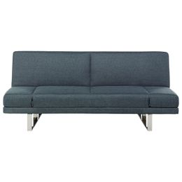 Beliani 2-SITZER-SCHLAFSOFA Polyester Blau York