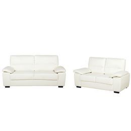 Beliani SOFA-SET 5-sitzer Kunstleder Beige Vogar