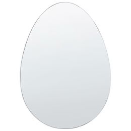 Beliani WANDSPIEGEL silber oval 50/70 cm Montresor
