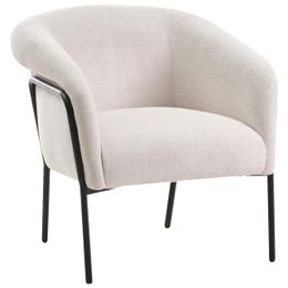 Beliani SESSEL Hellbeige Krossen