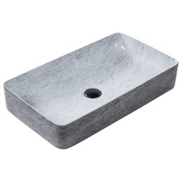 Beliani AUFSATZWASCHBECKEN 61/35 cm Artaj