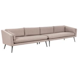 Beliani GARTENSOFA 4-Sitzer beige modular Loretello