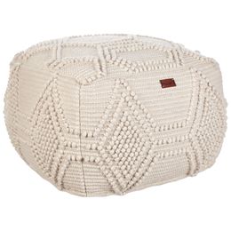 Beliani POUF Beige Choim