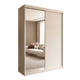 KLEIDERSCHRANK CAMARO II Kaschmir mit Spiegel 150 cm