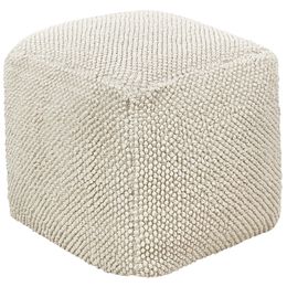 Beliani POUF Beige Joara