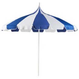 Beliani SONNENSCHIRM Blau Minoa