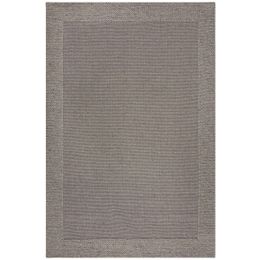 KADIMA DESIGN WOLLTEPPICH handgewebt CALDER, einfarbig, Grau, 160 x 230 cm