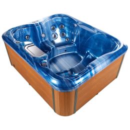 Beliani WHIRLPOOL Blau Arcelia