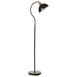 Beliani STEHLAMPE Schwarz/Wei&szlig;/Gold Lennon