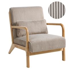 Beliani SESSEL Sorsele Cord Beige